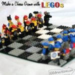 DIY LEGO chess game board and pieces - 100 Directions