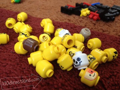 DIY LEGO chess game board and pieces - 100 Directions