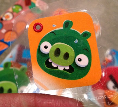 Angry Birds bookmarks and ID tags DIY craft - 100 Directions