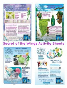 Disney's Secret of the Wings pre-screening passes and activity sheets ...