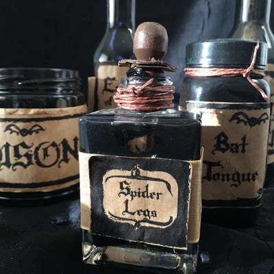 Printable Halloween potion and witch's brew labels - 100 Directions