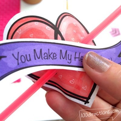 Valentines and Glow Sticks - You Make My Heart Glow Printable - 100 ...