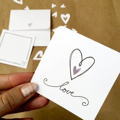 Make a Mini Love Note with Your Cricut - 100 Directions