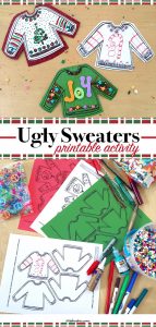 Ugly Sweaters Printable for Your Ugly Sweater Party - 100 Directions
