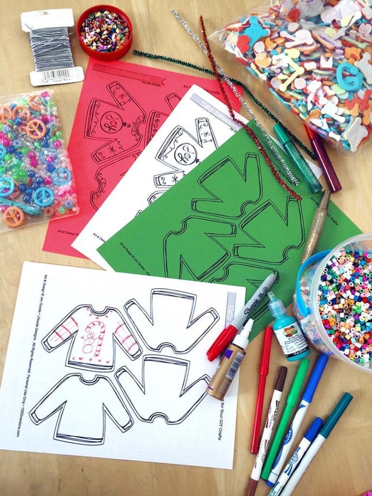 Ugly Sweaters Printable for Your Ugly Sweater Party - 100 Directions