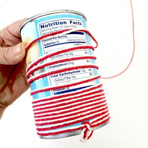 Recycled Can Yarn Wrapped Pencil Holder - 100 Directions
