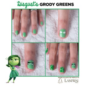 Disney's Inside Out Movie Nail Art - 100 Directions