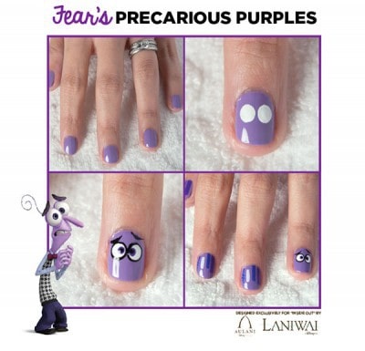 Disney's Inside Out Movie Nail Art - 100 Directions