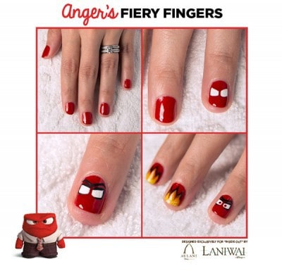 Disney's Inside Out Movie Nail Art - 100 Directions