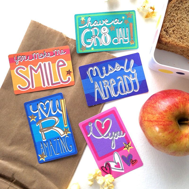 DIY Lunch Notes with Cricut - 100 Directions