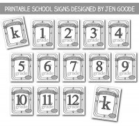 Personalized Printable School Signs - 100 Directions