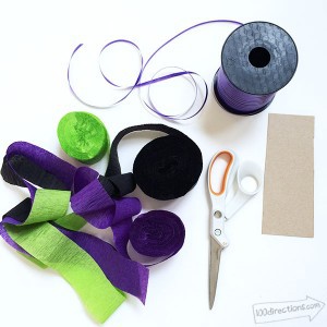 Halloween Crepe Paper Pom Poms - 100 Directions