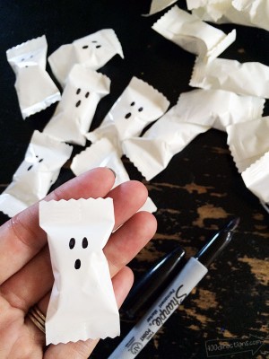 Easy Halloween Party Treat - Boo Mints - 100 Directions