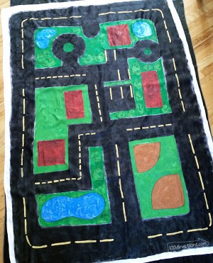 DIY Car Play Mat - The Great Craft Swap with Wayfair - 100 Directions