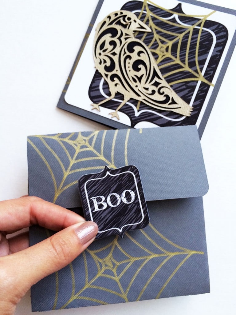 Halloween Raven Card - a Paper Cut Cricut Project - 100 Directions
