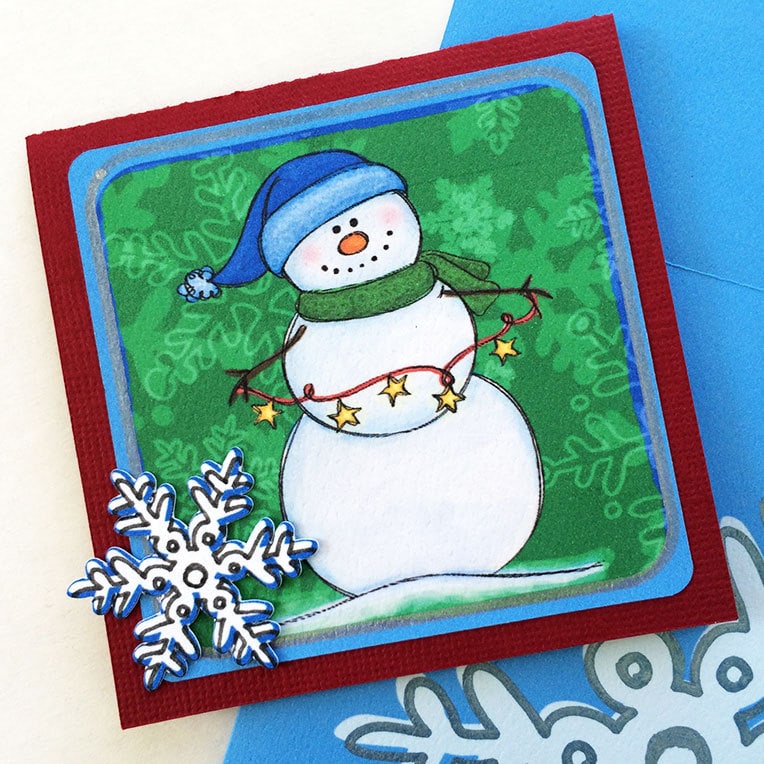Make a Cute Snowman Card - 100 Directions