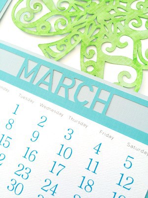 March DIY Calendar with your Cricut - 100 Directions