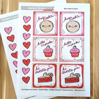 Sweet Lunch Notes to Share - 100 Directions