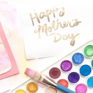 Quick DIY Watercolor Mother's Day Card - 100 Directions