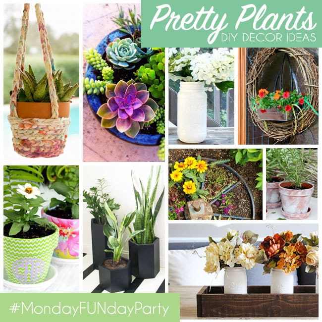 DIY Plant and Flower Decor Ideas - Monday Funday - 100 Directions