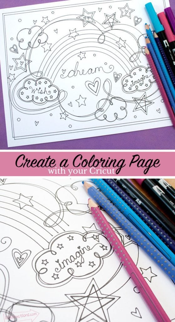 Rainbow Dream Coloring Page - 100 Directions