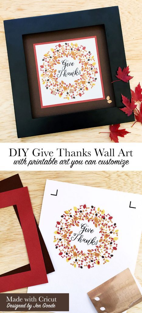 DIY Give Thanks Wall Art - 100 Directions