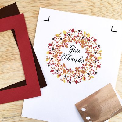DIY Give Thanks Wall Art - 100 Directions