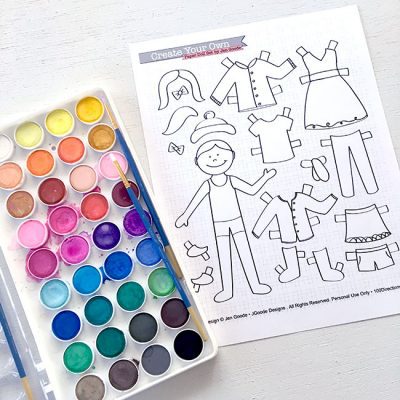 Printable Paper Dolls - 100 Directions