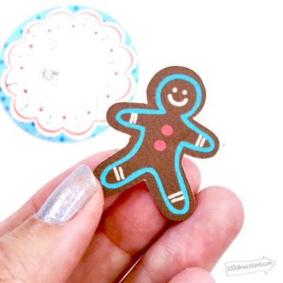 Gingerbread Man Gift Tags DIY - 100 Directions