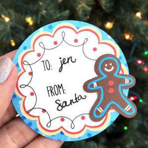 Gingerbread Man Gift Tags DIY - 100 Directions