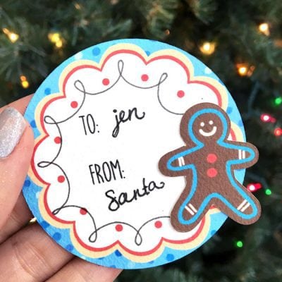 Gingerbread Man Gift Tags DIY - 100 Directions