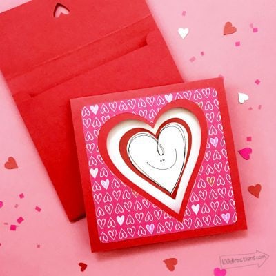 DIY Cute Smiley Heart Card - 100 Directions