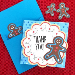 Gingerbread Man Thank You Card - 100 Directions