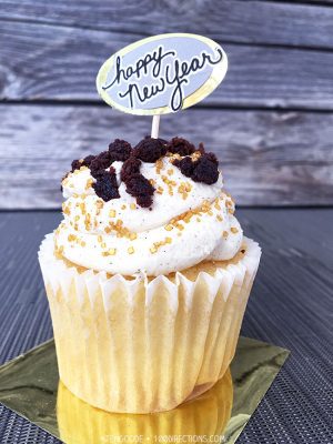 Happy New Year Cupcake Topper - 100 Directions