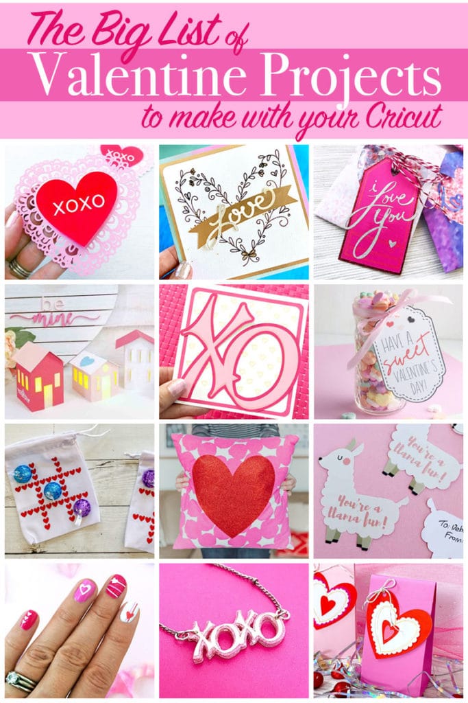 Big List Of Cricut Valentine Ideas And Projects 100 Directions
