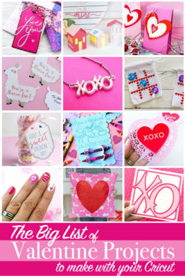 Big List of Cricut Valentine Ideas and Projects - 100 Directions