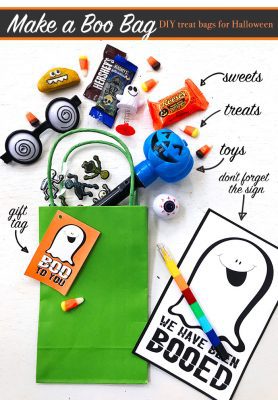 Make Your Own Boo Bags with Cricut Print then Cut Designs - 100 Directions