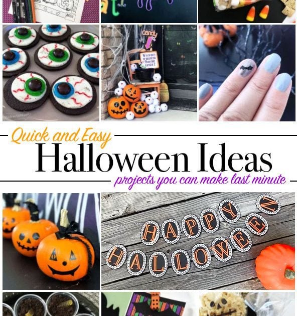 Last Minute Halloween Ideas - 100 Directions
