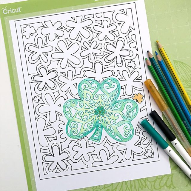 Shamrock Coloring Pages - 100 Directions