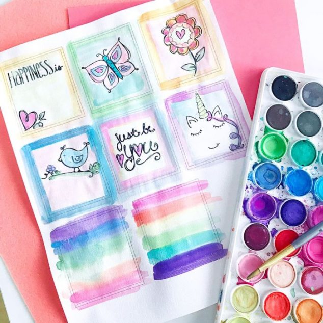 Print and Color Mini Coloring Pages - 100 Directions