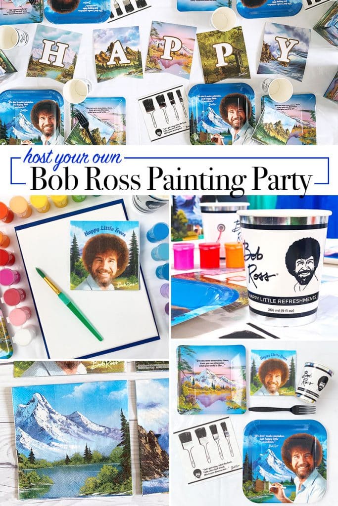 Everything You Need to Host a Bob Ross Painting Party - 100 Directions