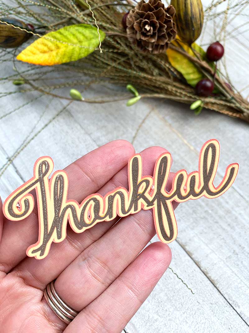 Thankful Word Art Table Decor - 100 Directions