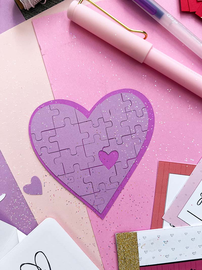 DIY Piece of My Heart Puzzle And Valentines SVG Cut Files - 100 Directions