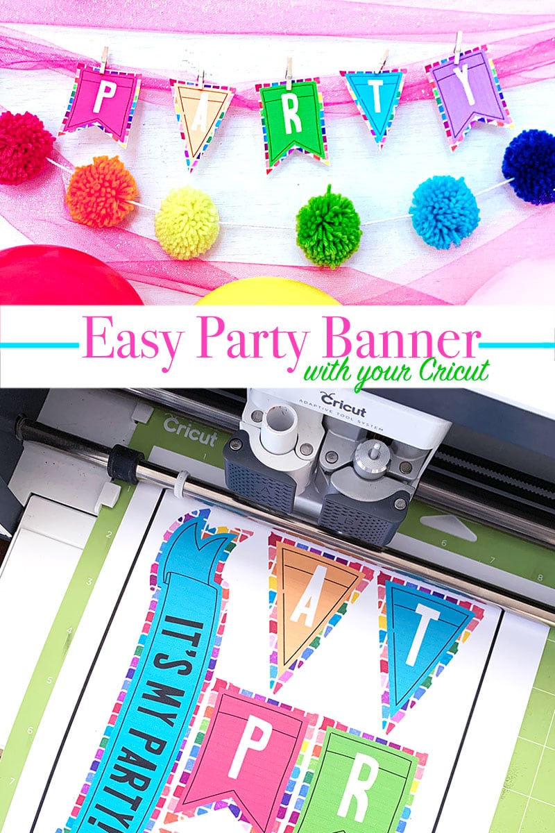 Easy DIY Party Banner Made with Cricut - 100 Directions
