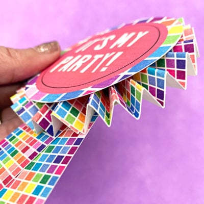 DIY Cute Party Button with Your Cricut - 100 Directions