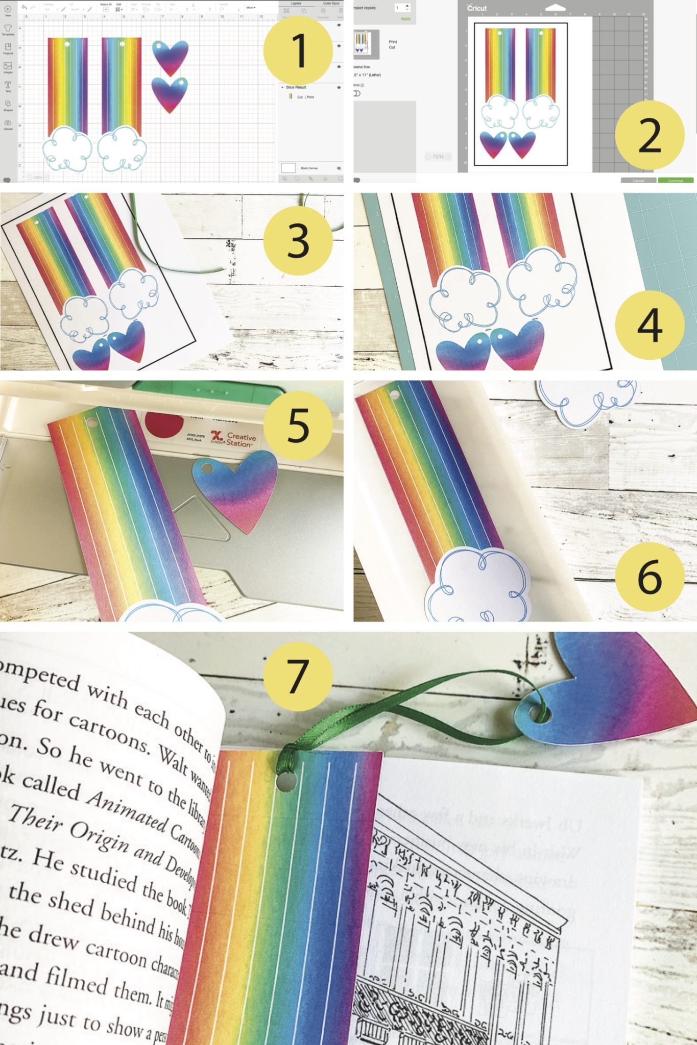 DIY Rainbow Bookmarks - 100 Directions