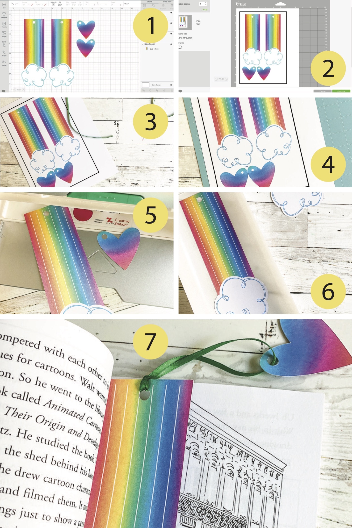 DIY Rainbow Bookmarks - 100 Directions
