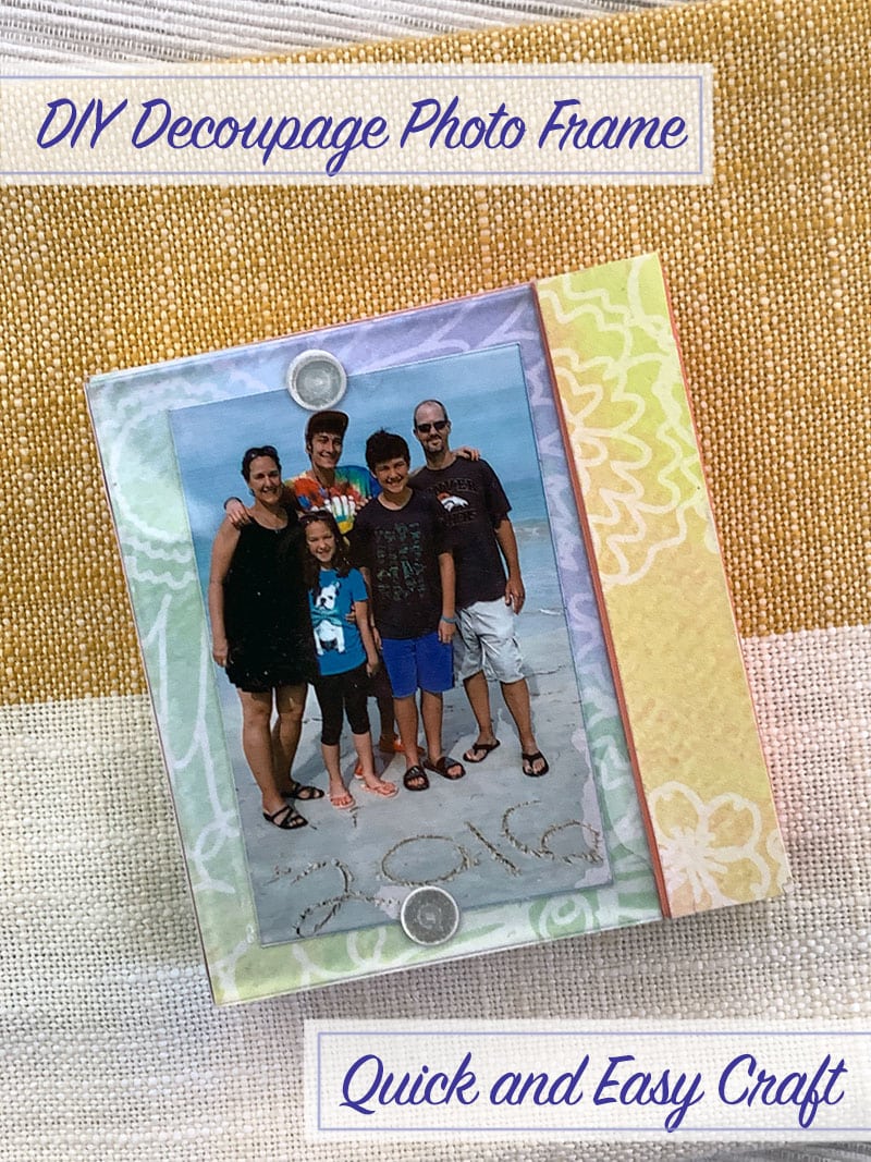 Decoupage a Mini Photo Frame - 100 Directions