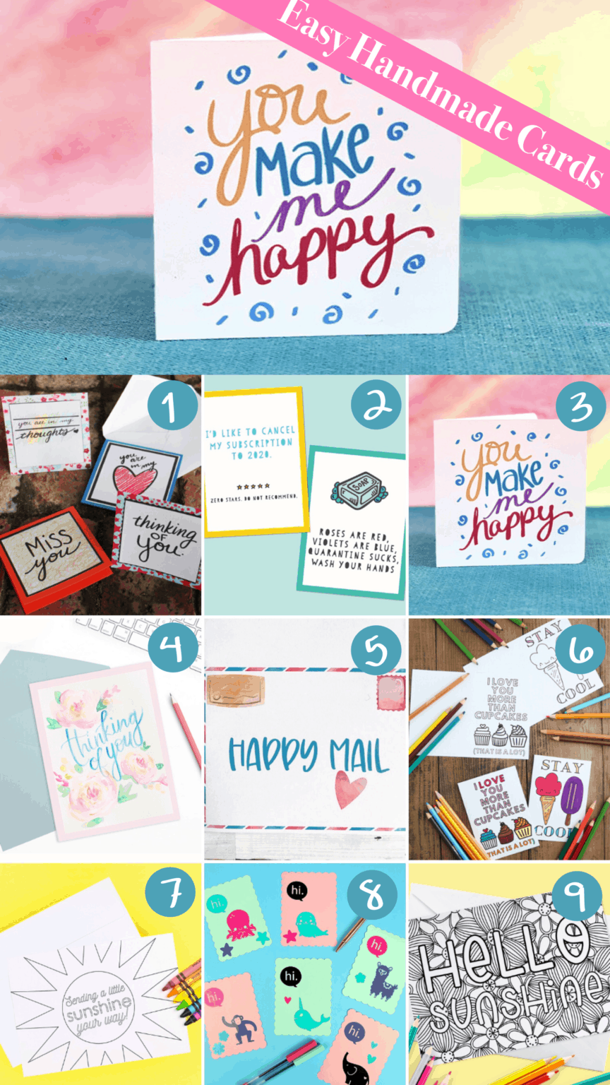 Easy Handmade Word Art Cards - 100 Directions