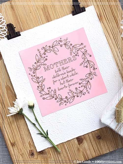 Send Mom a Printable Mother's Day Card via Text message - 100 Directions